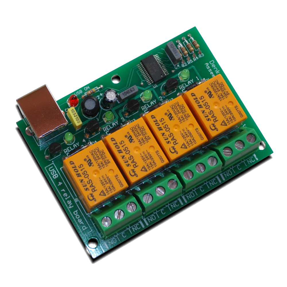 PC USB 4 Channel Relay Board, Gadget For Controlling Home Electrical ...